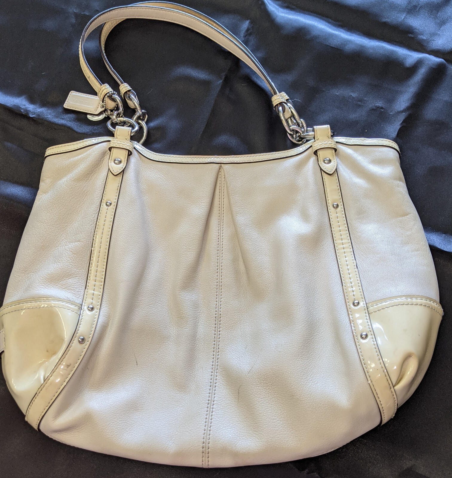 Coach Alexandra Women's Stone Leather Tote Hobo Shoul… - Gem