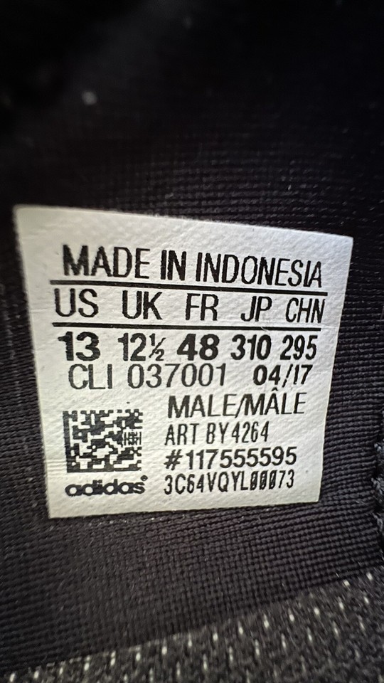 ADIDAS Bounce Mens Size 13 Black Gray Sneakers Style CLI 037001 | eBay