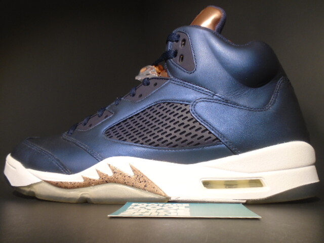 NIKE AIR JORDAN V 5 RETRO BRONZE MEDAL OBSIDIAN BLUE … - Gem
