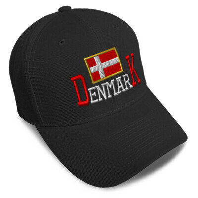 Baseball Cap Denmark Flag Danish A Embroidery Dad Hats for Men & Women ...