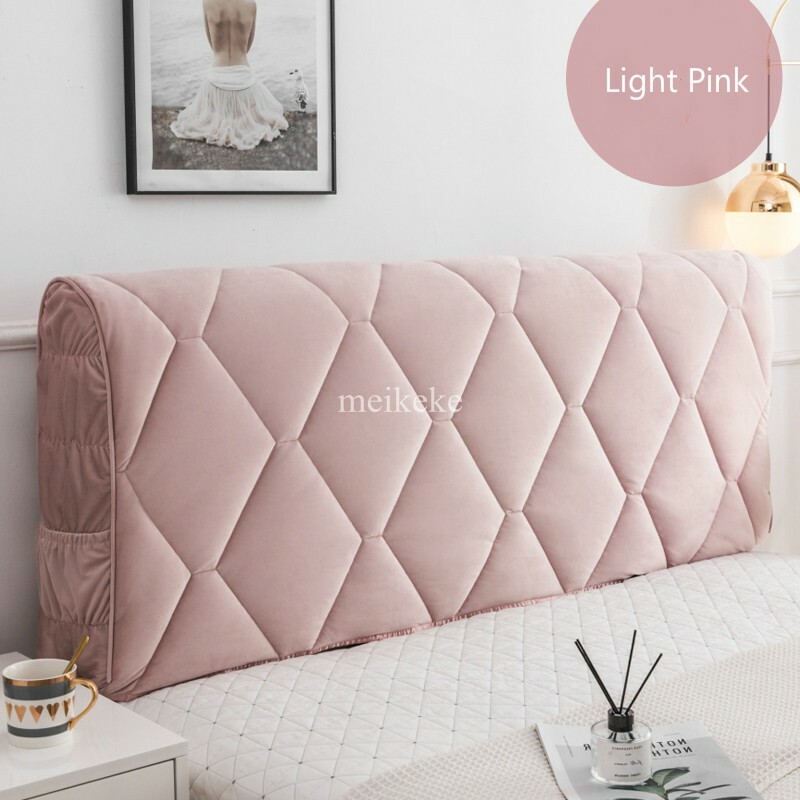 Luxury Thicken Headboard Cover Soft Bed Head Back Decor Protector ...
