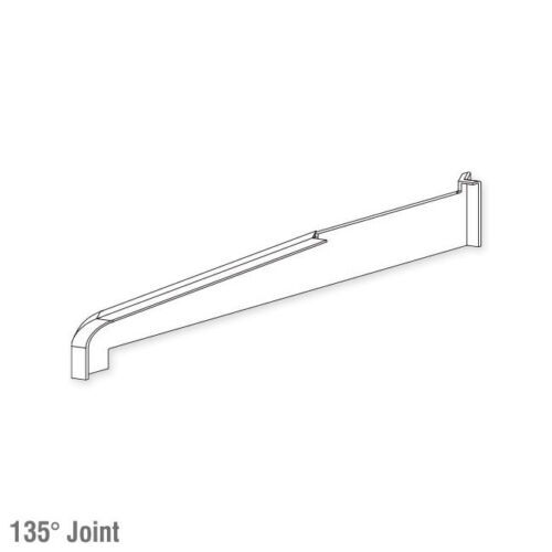 uPVC Window Cill Cover Joint Plastic PVC Corner Strip 150mm Sill Trim ...