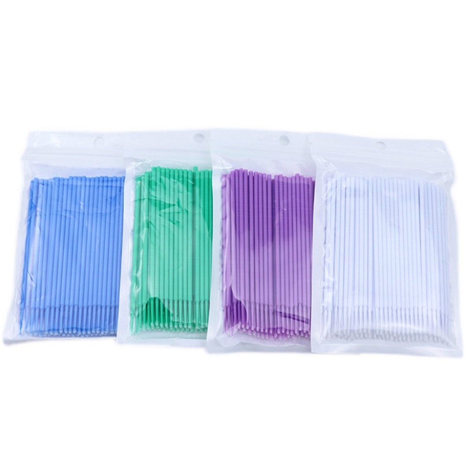 100X Dental Microbrush Disposable Bendable Applicators Tips Micro Brush ...