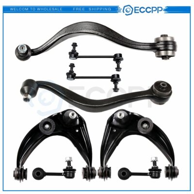 8PCS Front Upper Lower Control Arms Suspension Kit For Ford Fusion FWD ...