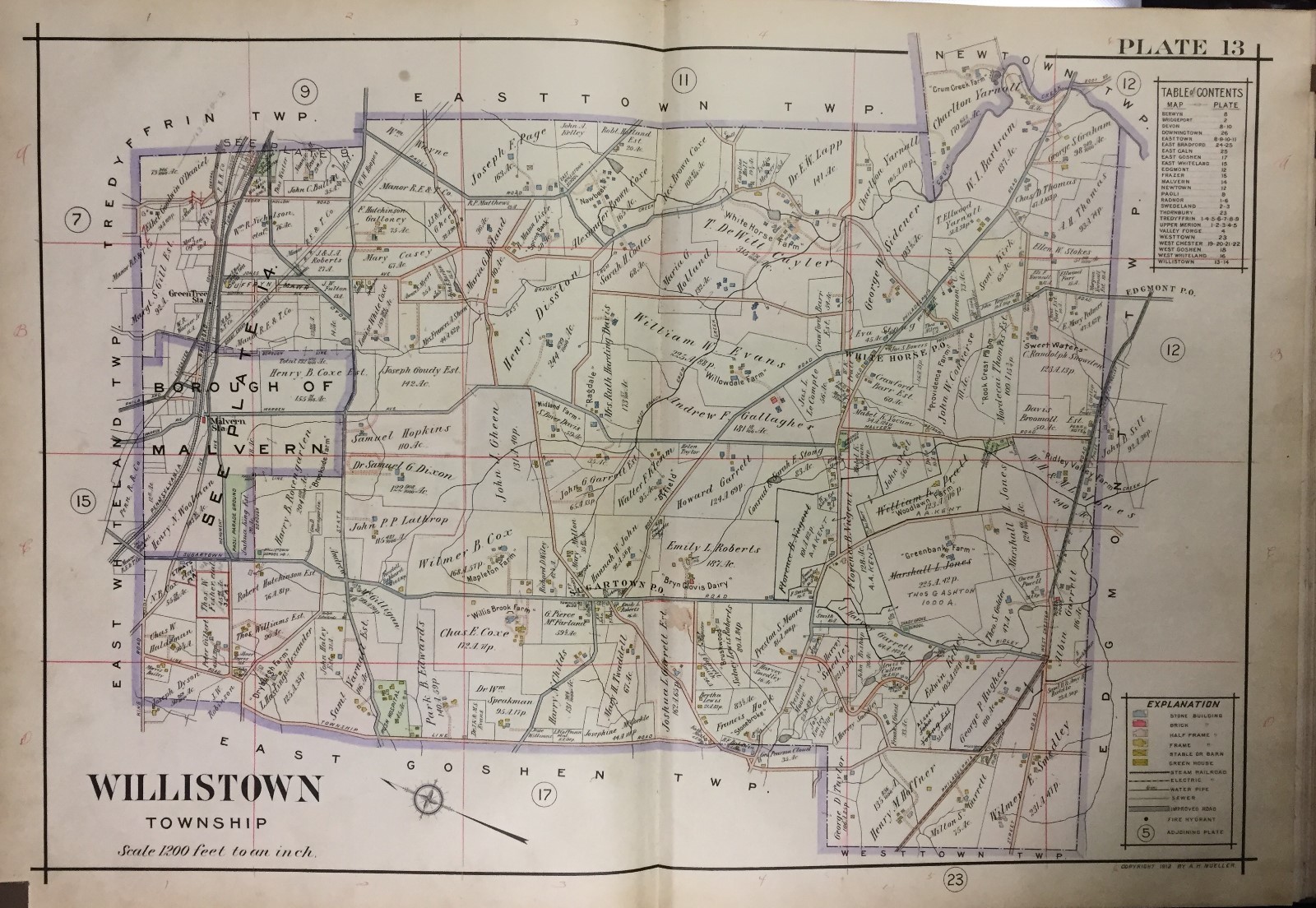 1912 PAOLI PARADE BATTLEGROUND WILLISTOWN BOROUGH CHESTER COUNTY PA ...