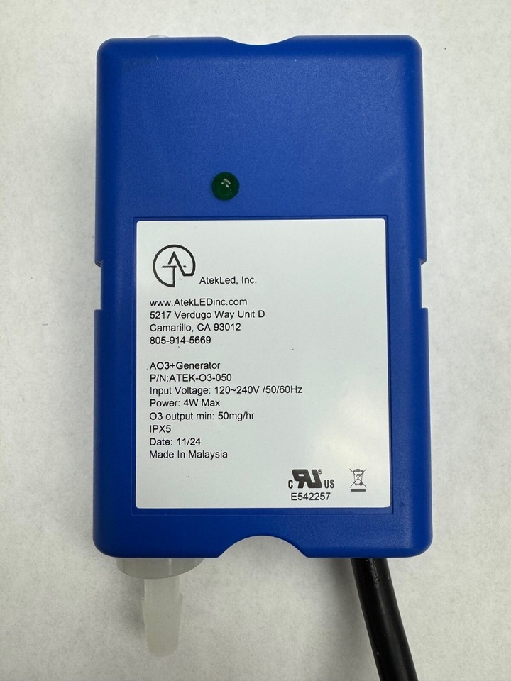 AO3+ Spa Ozone Generator w/installation kit- Aquasun/CMP/Delozone ...