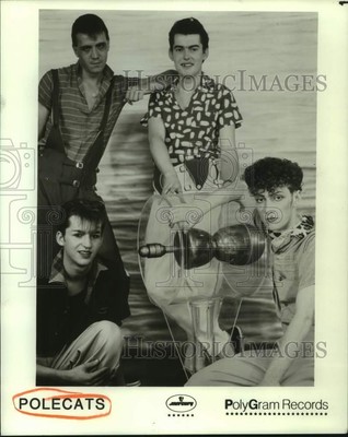 1983 Press Photo Polecats rockabilly band - nop61579 | eBay