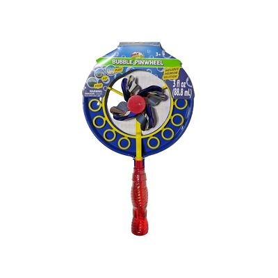 New Bubble Pinwheel Includes Premium Maxx Bubble Solution Blue & Red | eBay