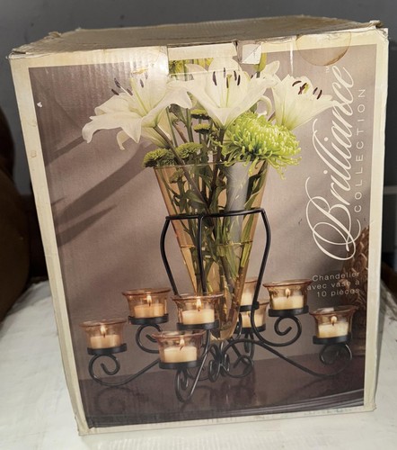 Brilliance Collection 10 Piece Tea-Light Vase Candelabra Table ...