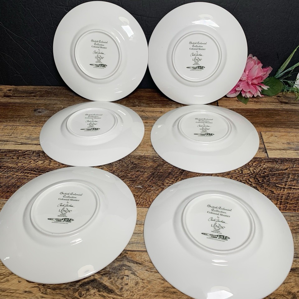 Lenox - British Colonial Shutter Plates - Lot of 6 | eBay