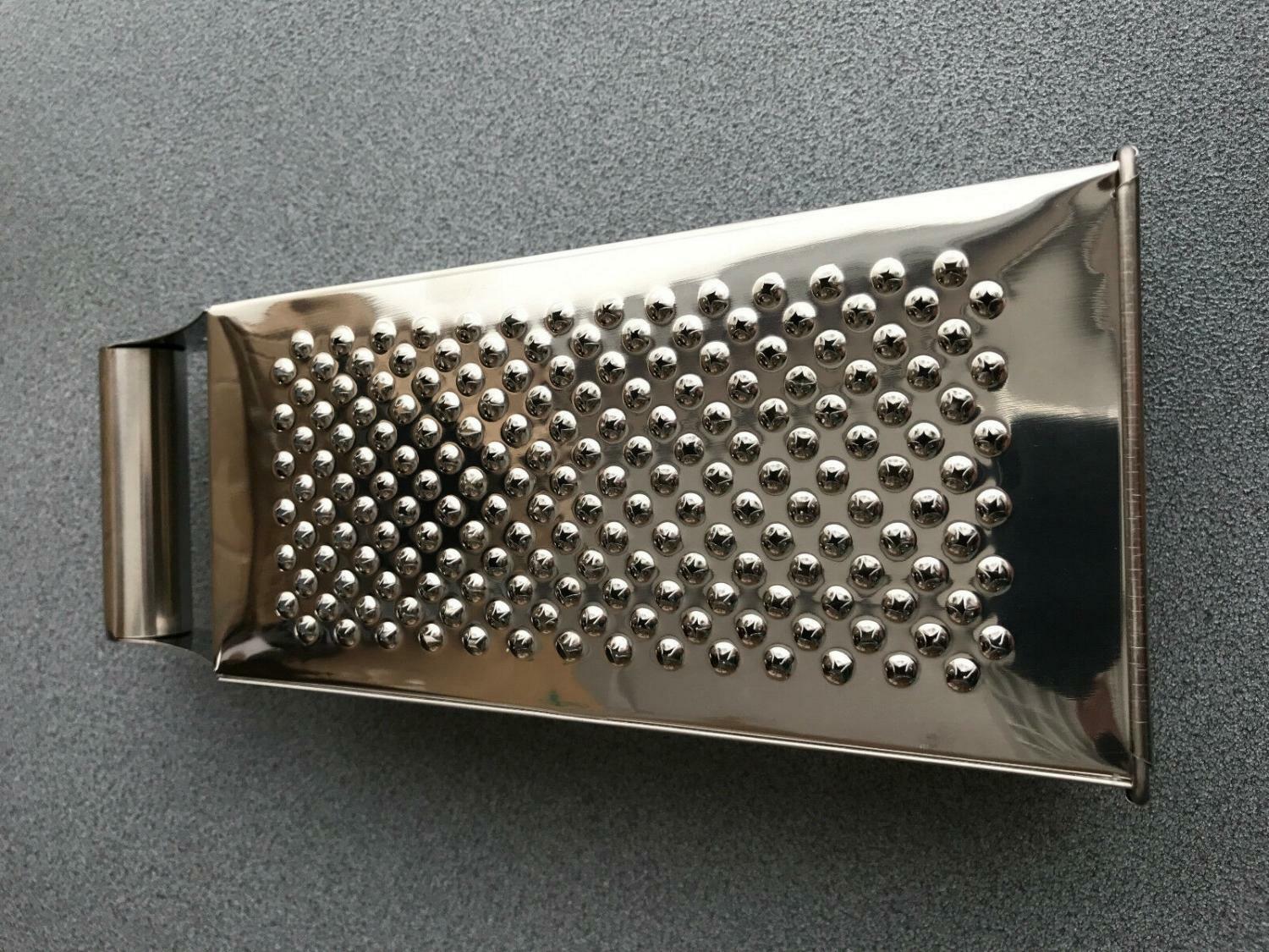 Reibe vierkant 25cm EDELSTAHL Vierkantreibe Küchenreibe Universalreibe ...