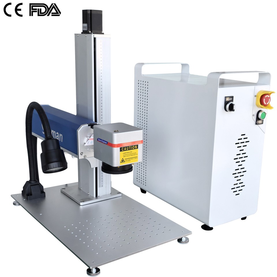 JPT 50W Fiber Laser Metal Engraver Mark Machine Jewerly Logo Engraver ...