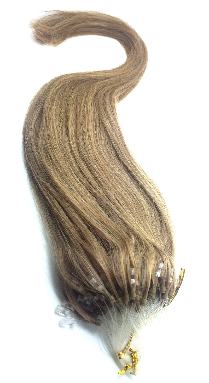 25,50, 75,100 Extension Hair Installation Cold Easy Loop Natural Remy ...
