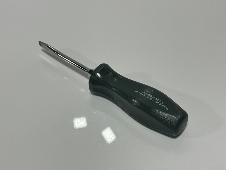 Snap-On Tools USA NOS Military Green Handle 3/16" Flat Head Screwdriver ...