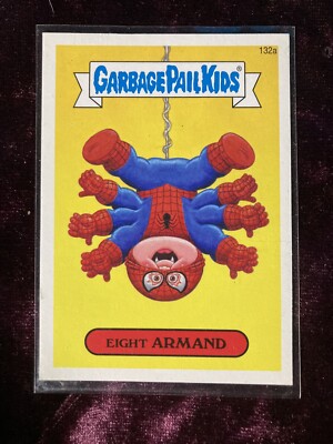 EIGHT ARMAND 132a Topps Garbage Pail Kids Marvelous Man Spider Parody ...