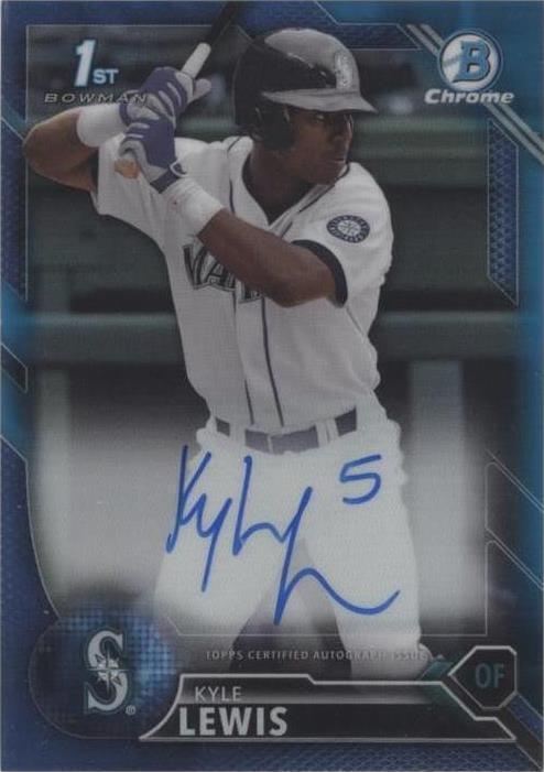 2016 Bowman Draft - Chrome Draft Pick Autographs Kyle Lewis #CDA-KL ...