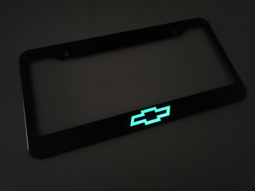 Glow Chevy License Plate Frame Stainless Steel | Custom | Rear | W ...