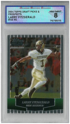 2004 Topps DPP LARRY FITZGERALD #140 Rookie RC Chrome 💎 DSG 8 NM/Mint ...