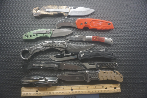 6363 Ten assorted pocket knives | eBay