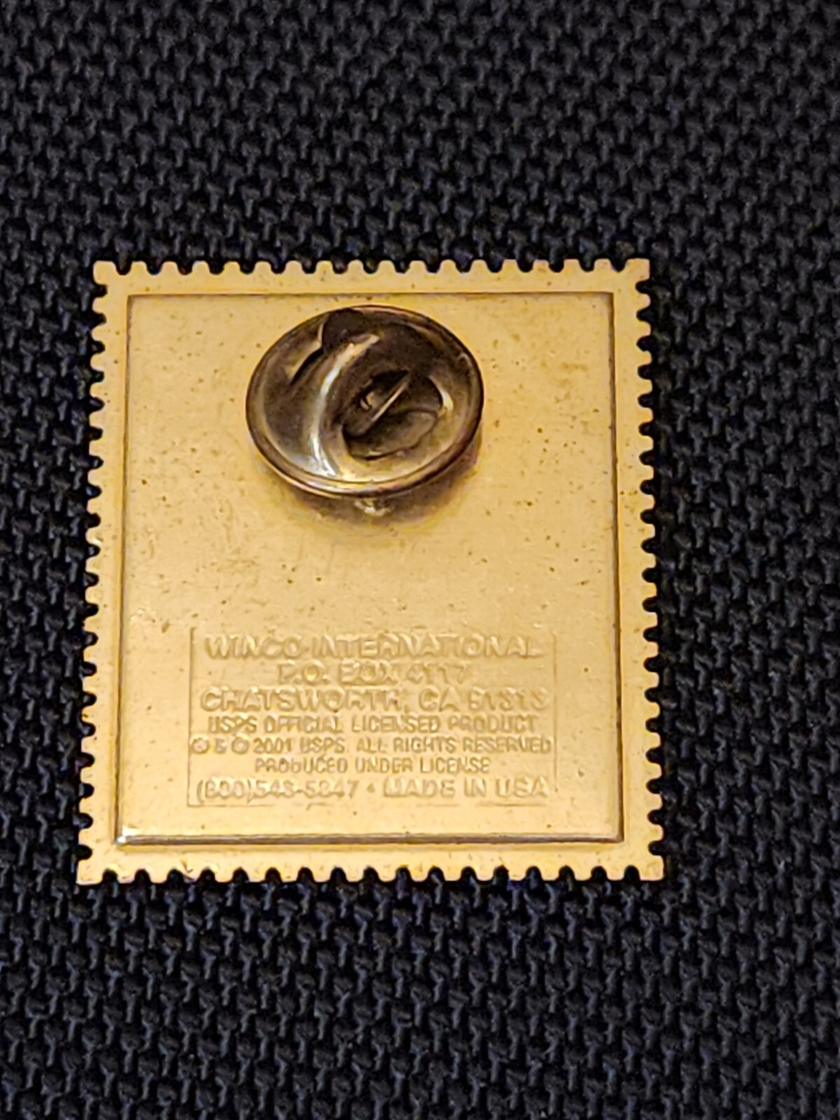 Winco International 2001 USPS Postage Stamp American Flag 34 Cent Pin ...