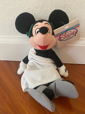 Disney Store Toga Mickey Mouse 10" Mini Bean Bag Plush Toy w/Tag | eBay