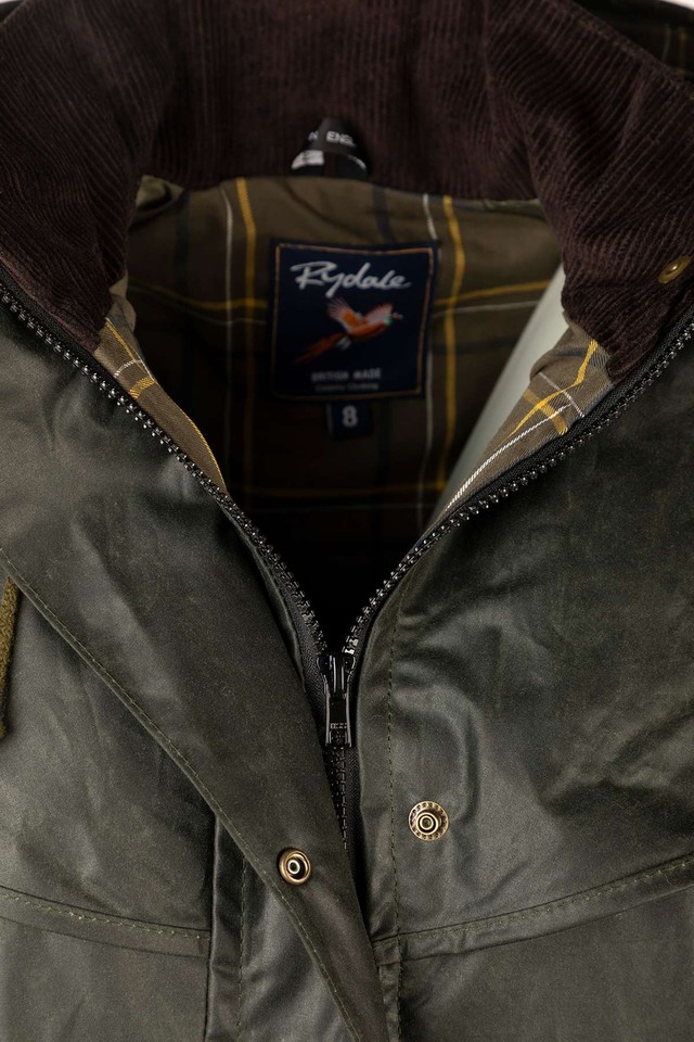 Ladies Long Wax Jacket Womens Equestrian Full Length Waxed Coat UK Made ...