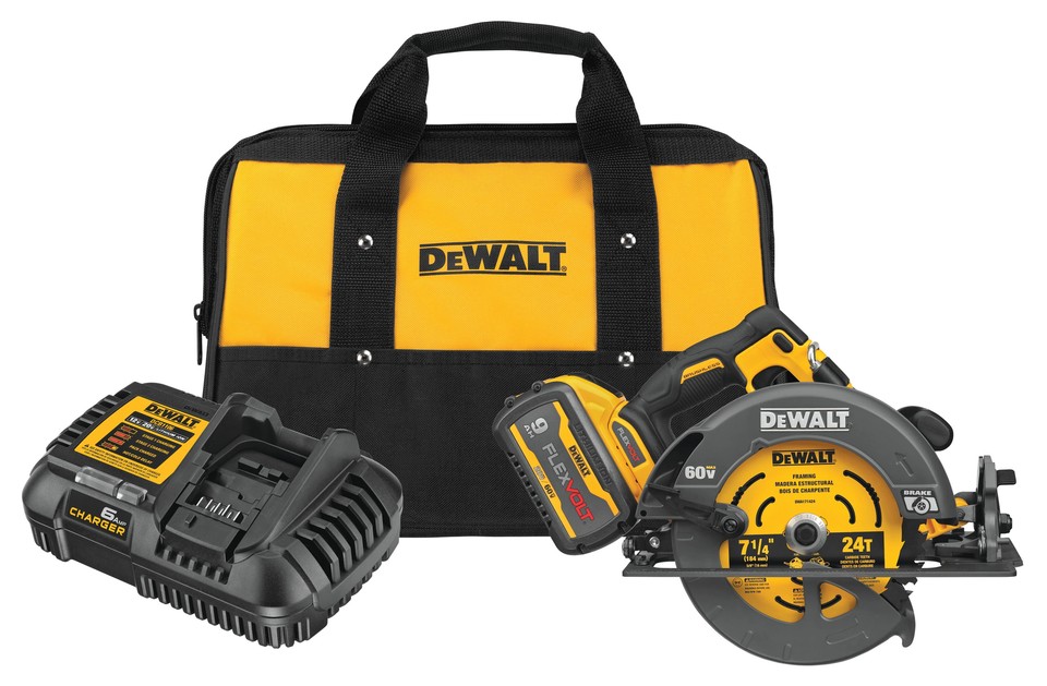 DeWALT FLEXVOLT 60V MAX DCS578X1 7-1/4" Circular Saw with Brake Kit ...