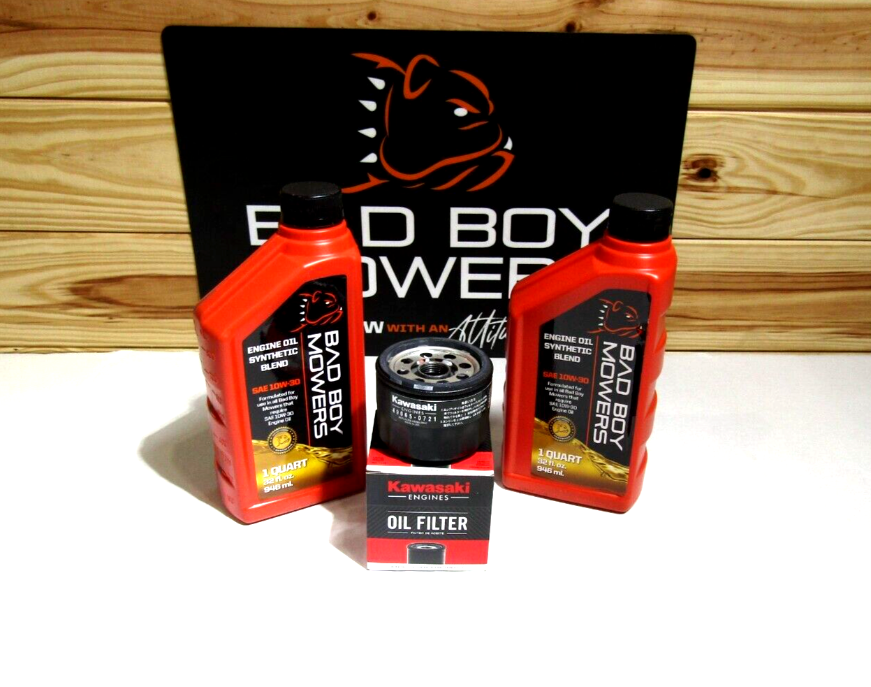 BAD BOY ENGINE OIL CHANGE KIT FOR ALL BAD BOY MOWERS WITH KAWASAKI MZ ...