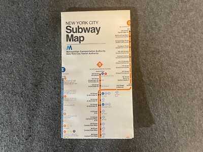1979 New York Subway Map 1979 New York City MTA Revised Fall 1980 | eBay