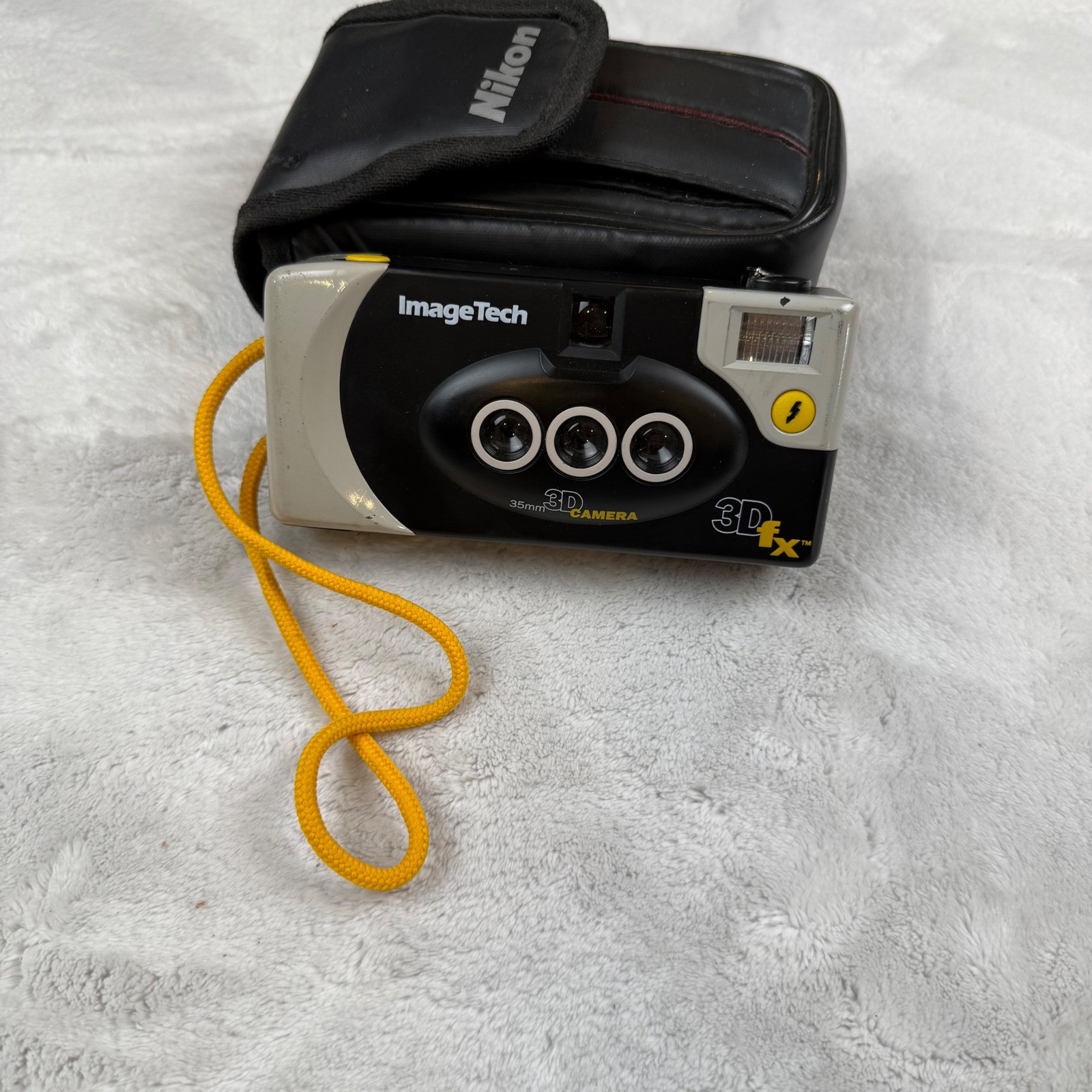 ImageTech 3D FX 35mm Film Camera with Case Yellow Strap | eBay