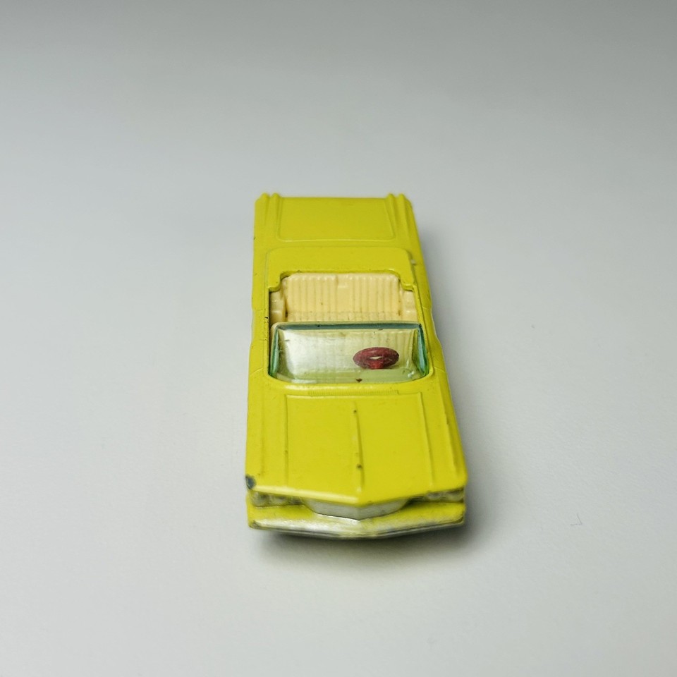Matchbox Lesney No. 39 Pontiac Convertible Butter Yellow Cream Interior ...