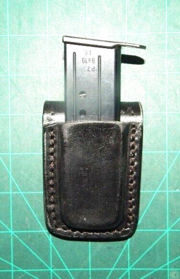 Tagua MC5-012 Leather SINGLE S&W H&K SIG Single Stack 9mm Magazine ...