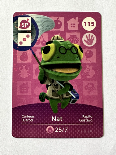 Amiibo Card - Animal Crossing - Djarod / Nat - #115 - Used - EUR | eBay ...