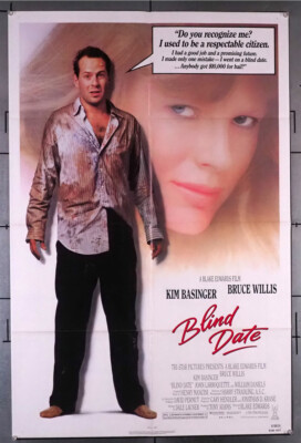 BLIND DATE (1987) 30762 Movie Poster (27x41) Blake Edwards Bruce Willis Ki | eBay