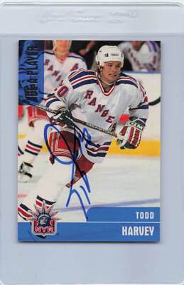 1999/00 Be A Player #176 Todd Harvey Rangers Signed Auto *G7045 | eBay