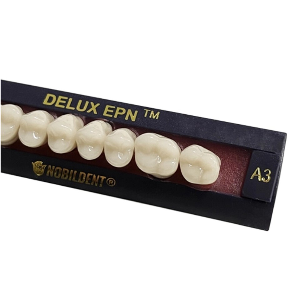 6pc/8pc Delux Dental Denture Acrylic Resin Teeth Upper Lower Anterior ...
