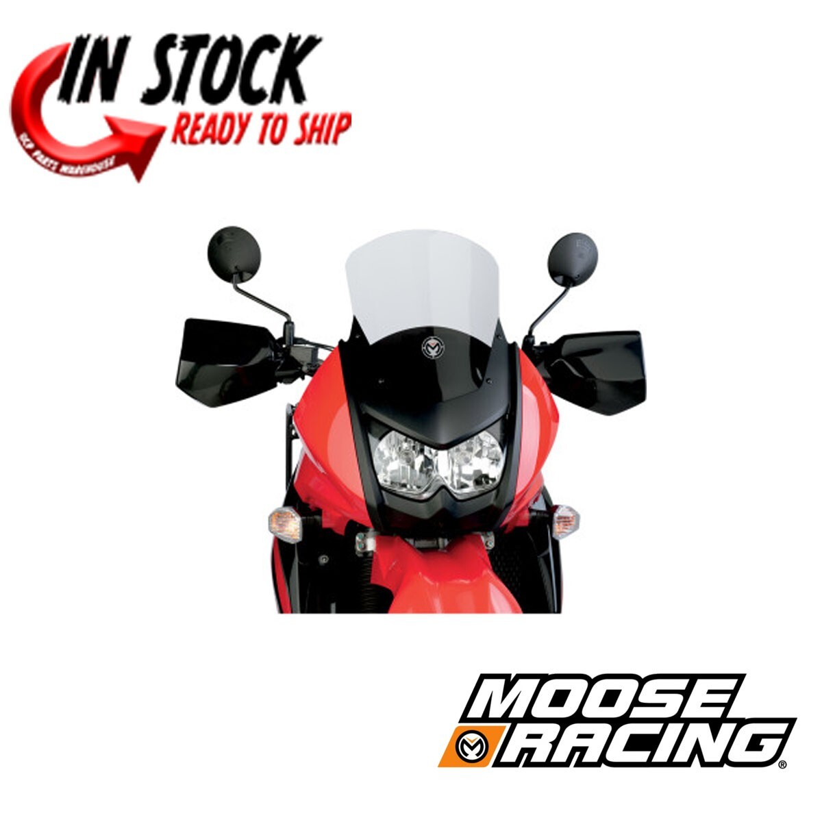 NEW MOOSE RACING 2312-0205 Adventure Windscreen Kawasaki KLR 650 2008 ...