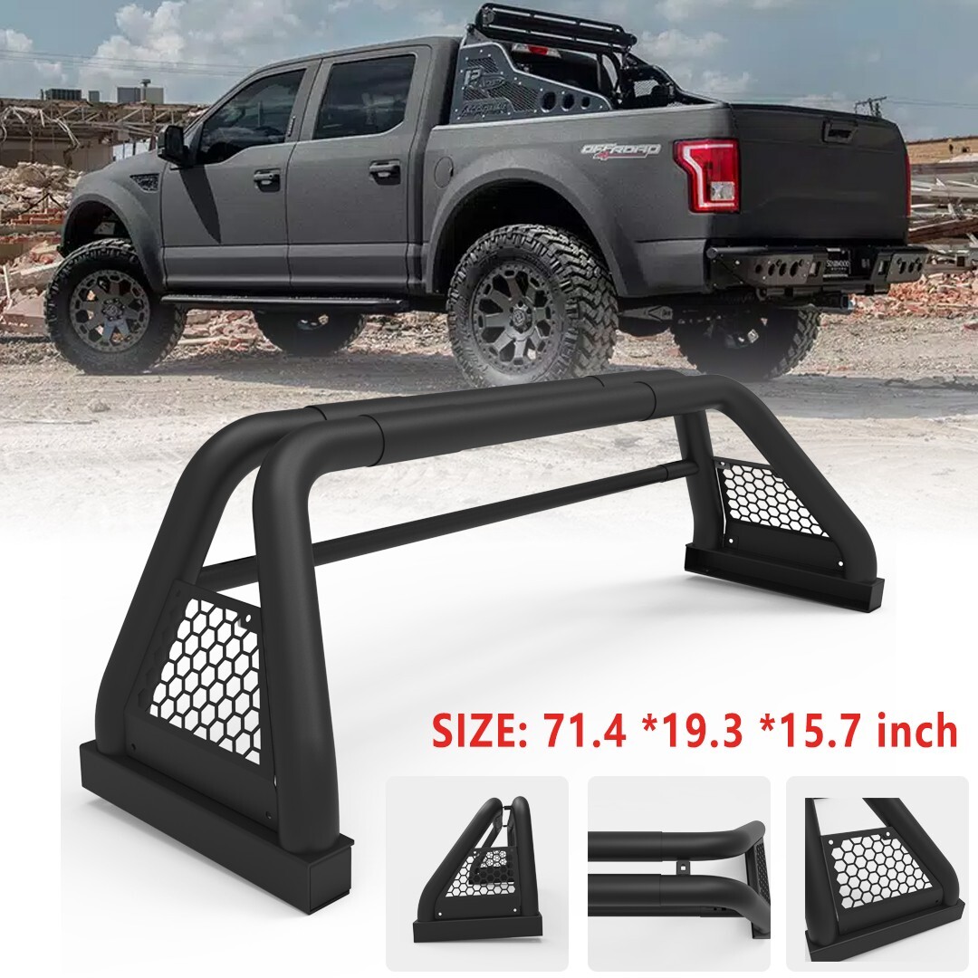 Roll Sport Bar Truck Chase Rack Bed Bar For Ram F-150 GMC Sierra Adjustable