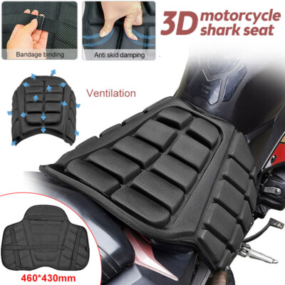 3D Motorcycle Seat Pad Motorbike Cover Universal Comfort Air Cushion ...