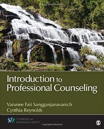 Introduction to Professional Counseling (Counse, Sangganjanavanich ...