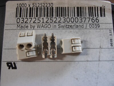 20x 2060-402/998-404 LED SMD Terminal Strips with push-buttons 2POS ...