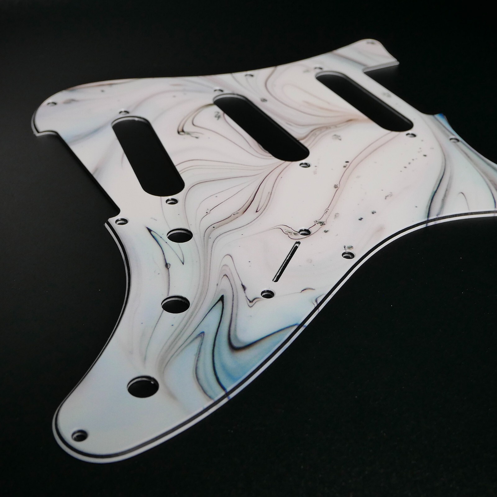 PRS Silver Sky • Silver Sky SE Pickguard • Marble #1 • Custom Pickguard ...