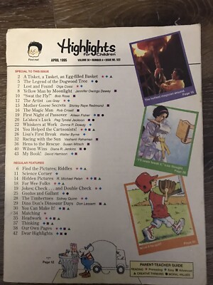 VTG Highlights Magazine The Monthly Book For Children 1995 Issue 522 | eBay