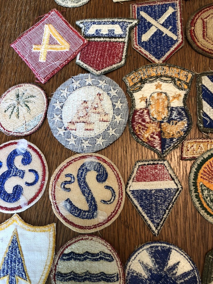 Lot Of 80 Nice Original World War II Patches WW2 Army USAAF Marine ODB ...