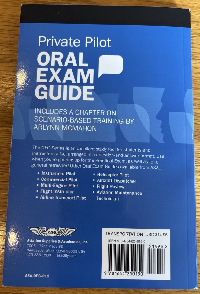 Private pilot Oral Exam Guide Twelfth Edition | eBay