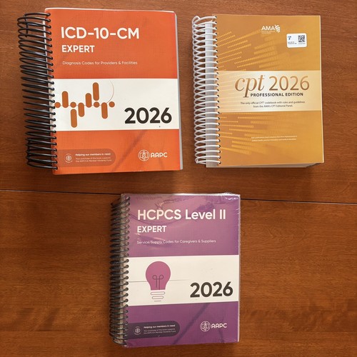 AMA 2026 CPT Book, ICD-10 Code Book, HCPCS Book - 2026 Exam Bundle by ...