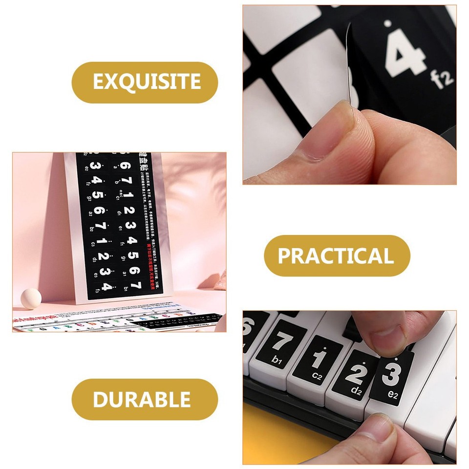 2pcs Melodica Keyboard Sticker Melodica Keyboard Stickers Note Keyboard ...