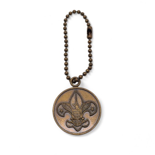 Vintage Boy Scout Oath Token Medal Key Chain Necklace | eBay