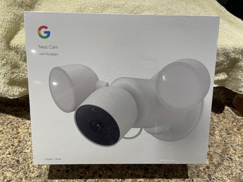 NEW Google 1080p Nest Cam w/ Floodlight Camera & Night Vision (GA02411 ...