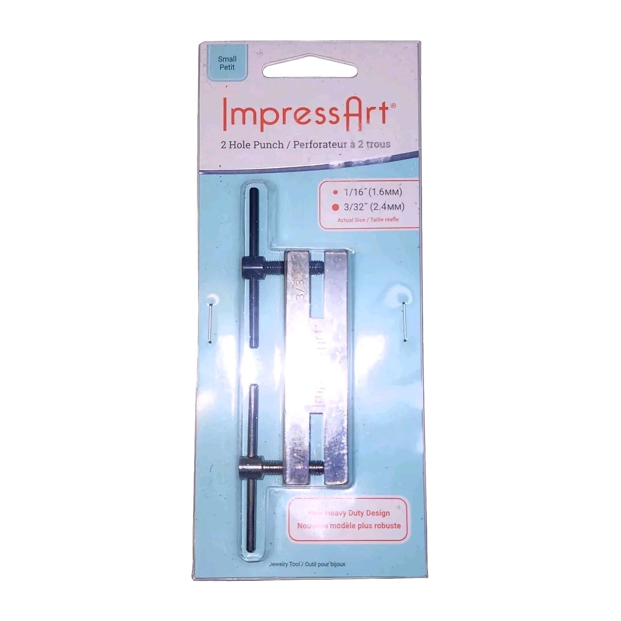 ImpressArt Screw Down Punch Steel 2-Hole 1.6 mm and 2.4mm SC42-116332-M ...
